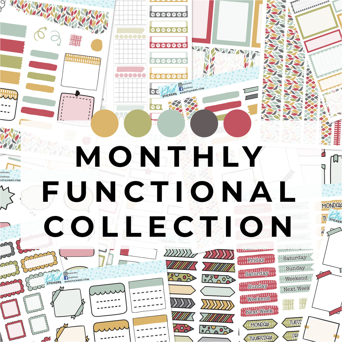 Coordinating Functional Planner Stickers - Nan's Kitchen - Kit 4808 ...