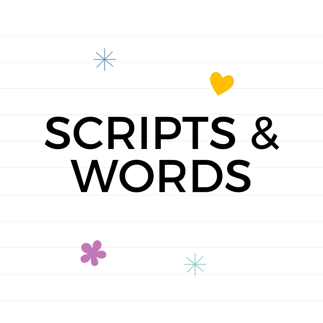 Script & Words – KHDStickers