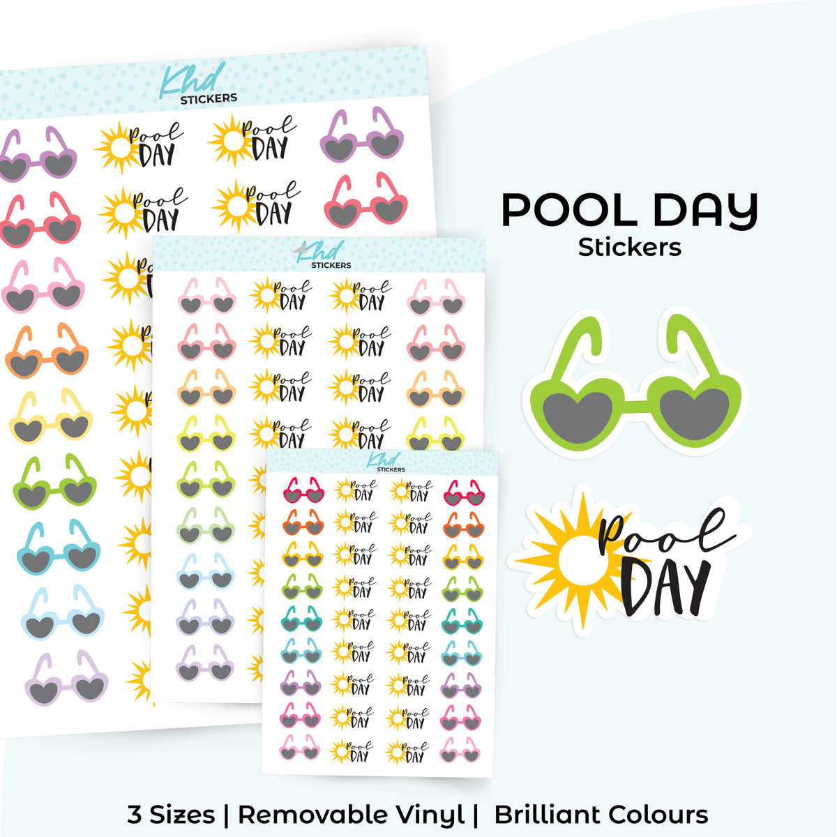Pool Day Stickers – KHDStickers