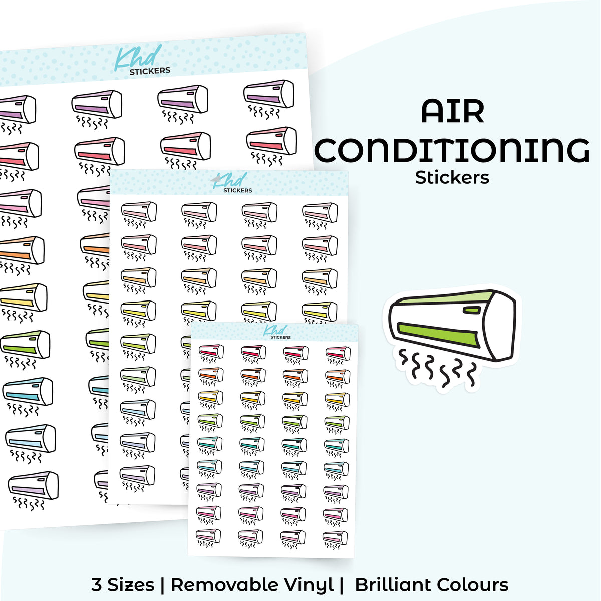 Air Conditioning Planner Stickers – KHDStickers