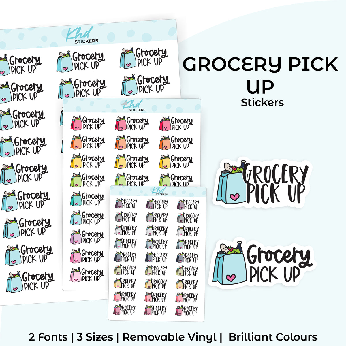Grocery Pick Up Stickers – KHDStickers