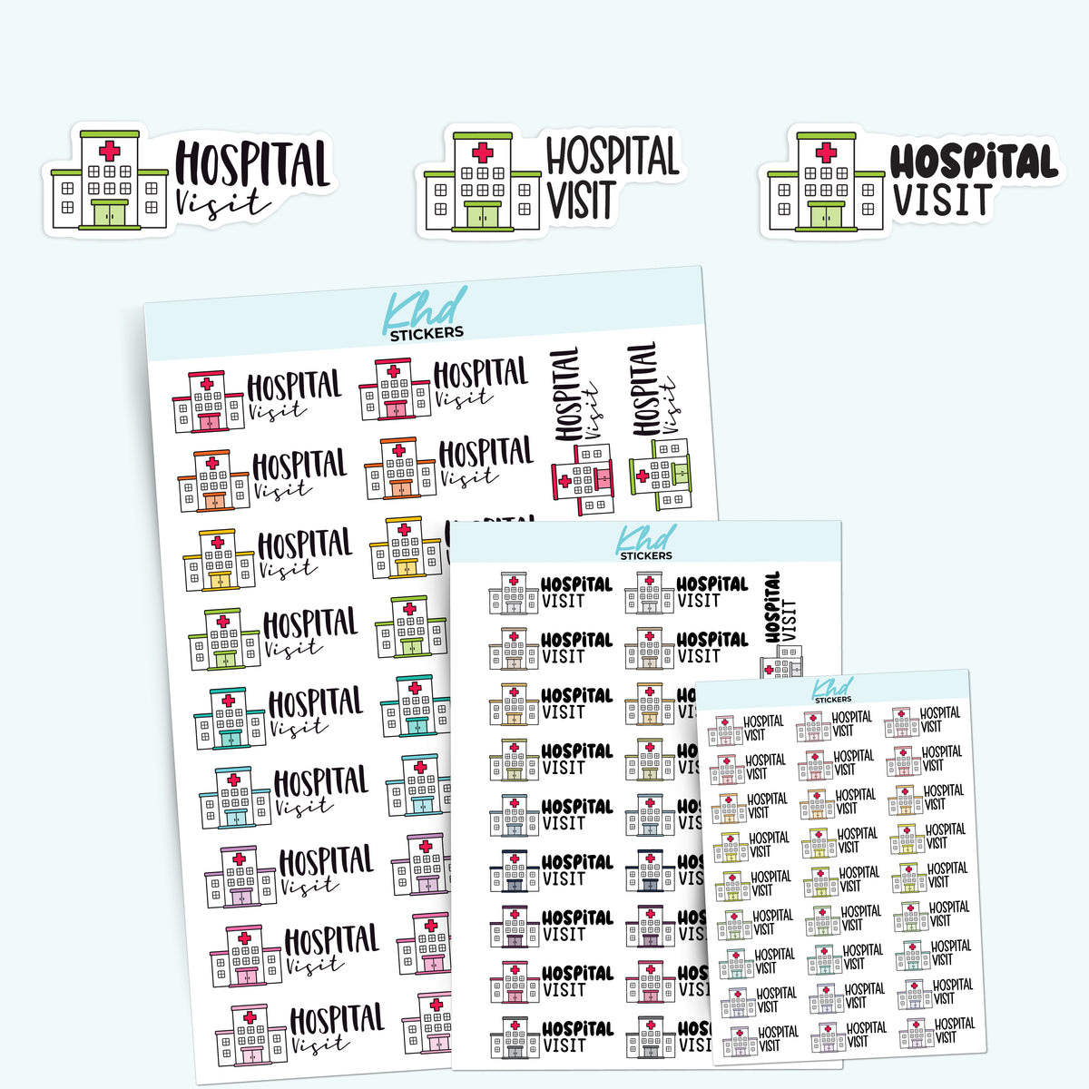 Hospital Visit Planner Stickers – KHDStickers