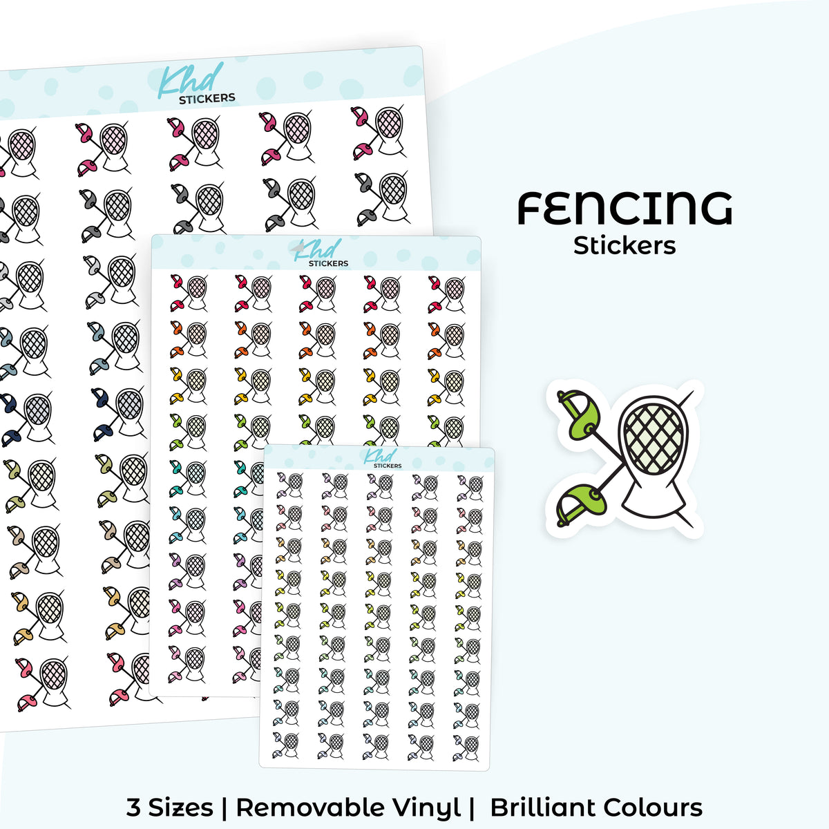 Fencing Planner Stickers – KHDStickers